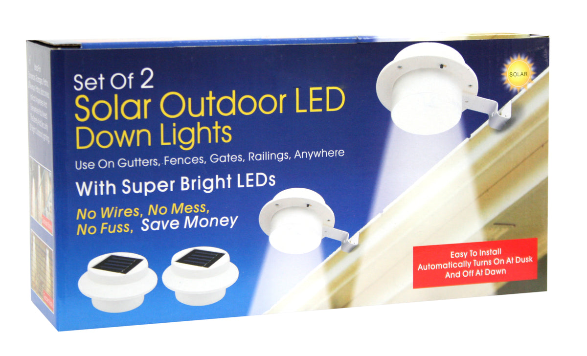 Solar Outdoor LED Down Lights – Retail Media Direct